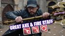 FIERY ABYSS - GREAT AXE & FIRE STAFF - NEW WORLD: AETERNUM - MADshadowman