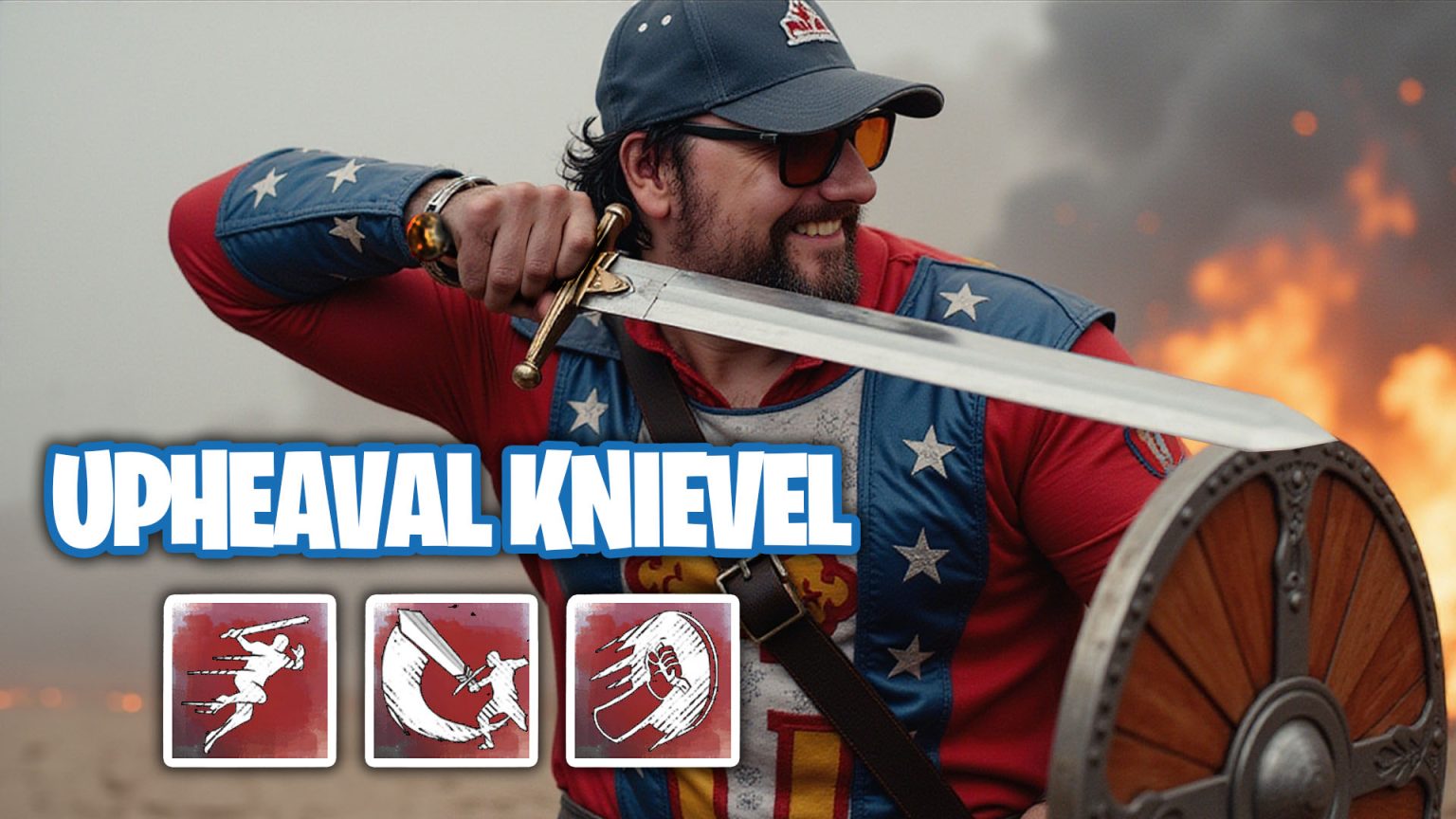 UPHEAVAL KNIEVEL - FIRE STAFF & SWORD AND SHIELD PVP BUILD - NEW WORLD ...